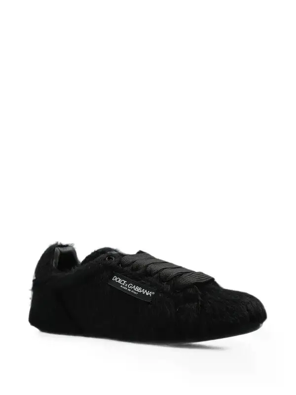 Dolce & Gabbana Fur-textured Sneakers