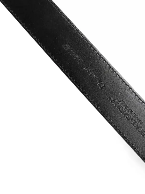 Dolce & Gabbana Textured-leather Buckle Belt
