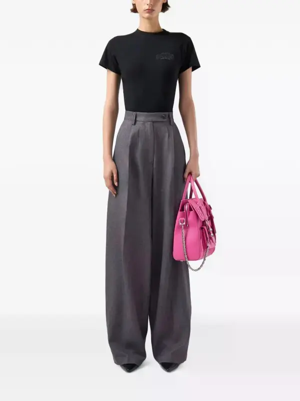 Gcds Logo-patch Wide-leg Trousers
