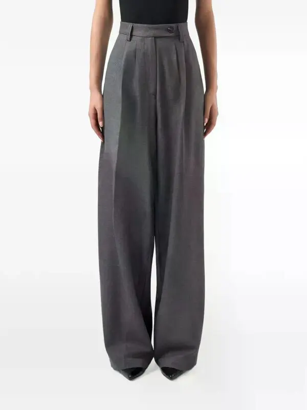 Gcds Logo-patch Wide-leg Trousers