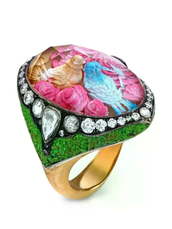 SEVAN BIÇAKÇI Lovebirds Diamond Mosaic Ring