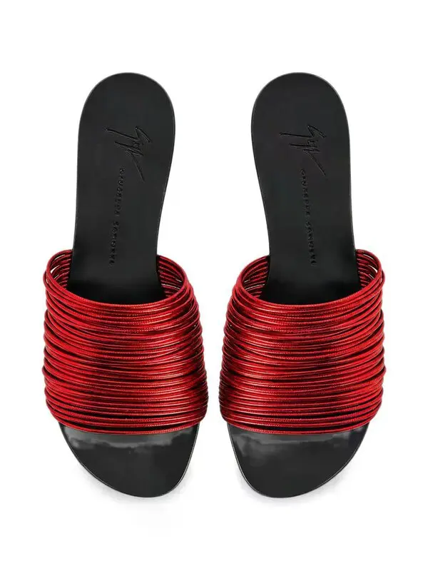 GIUSEPPE ZANOTTI Clio Laminated Leather Sandals