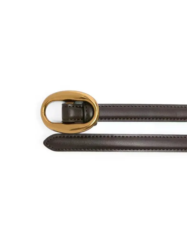 ELEH Oval-buckle Leather Belt