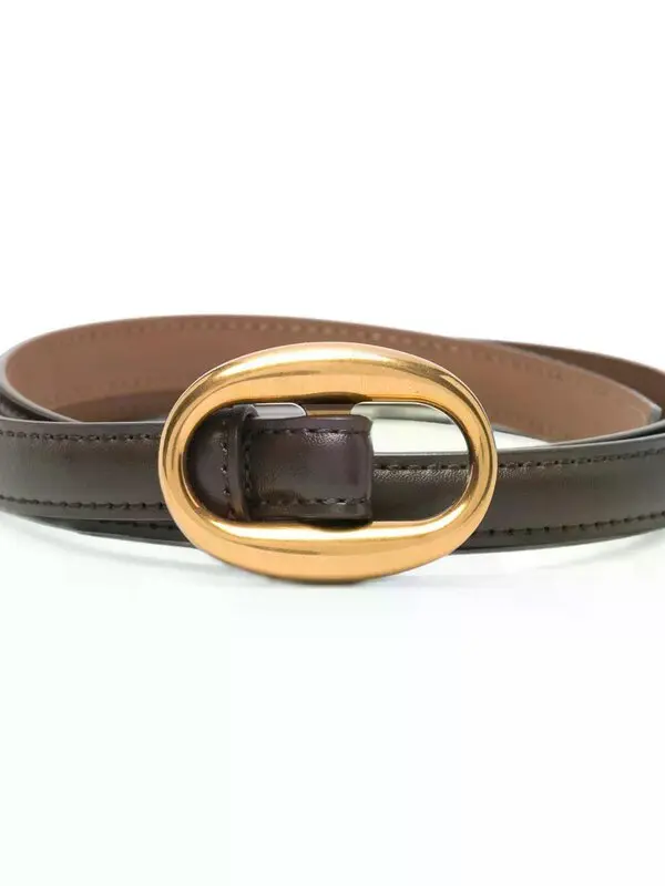 ELEH Oval-buckle Leather Belt