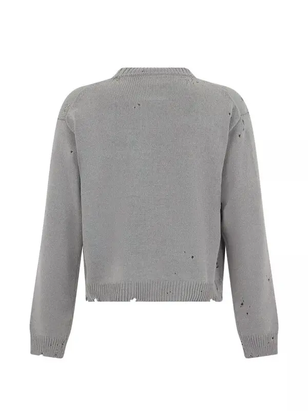Mihara Yasuhiro Message Jacquard Knit Sweater