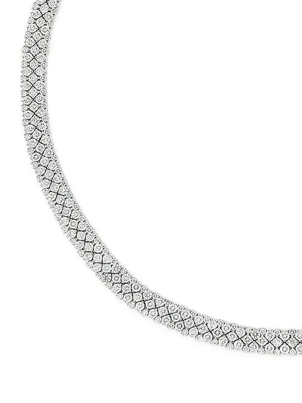 Roberto Demeglio Cashmere Diamond Necklace - Silver