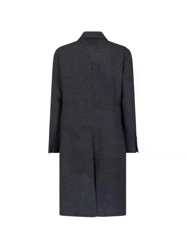 Tagliatore Check-pattern Virgin Wool Coat