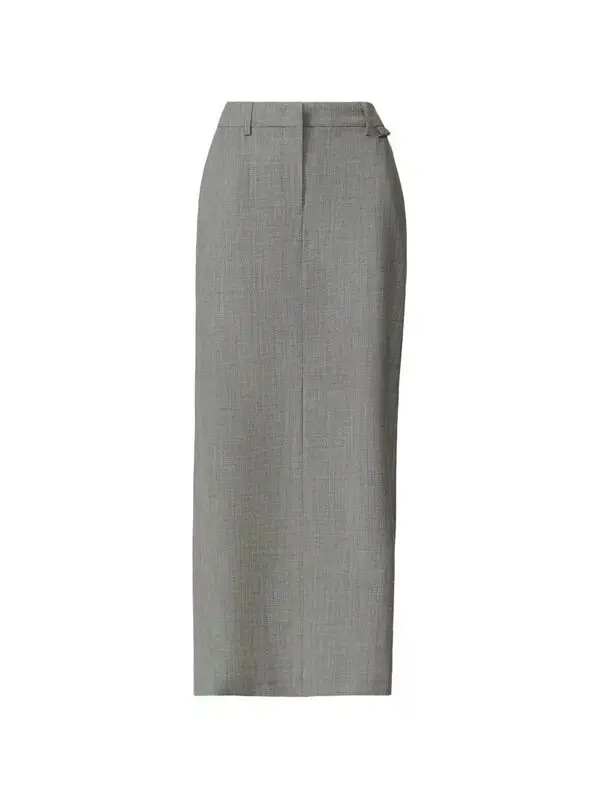 Fabiana Filippi Rear-slit Skirt - Grey