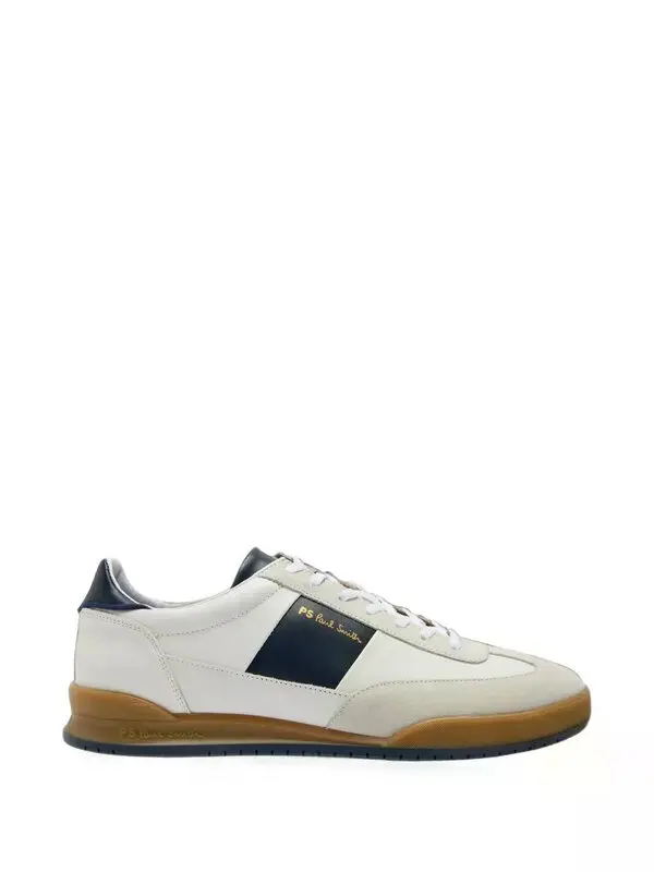 Paul Smith And Navy 'dover' Leather Panel Trainers