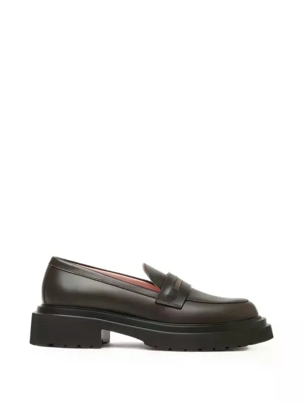 Fabiana Filippi Monili-chain Lug-sole Loafers