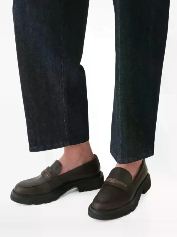 Fabiana Filippi Monili-chain Lug-sole Loafers