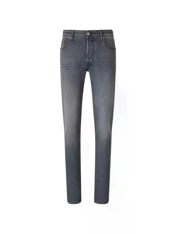 JACOB COHЁN Logo-patch Slim-cut Jeans