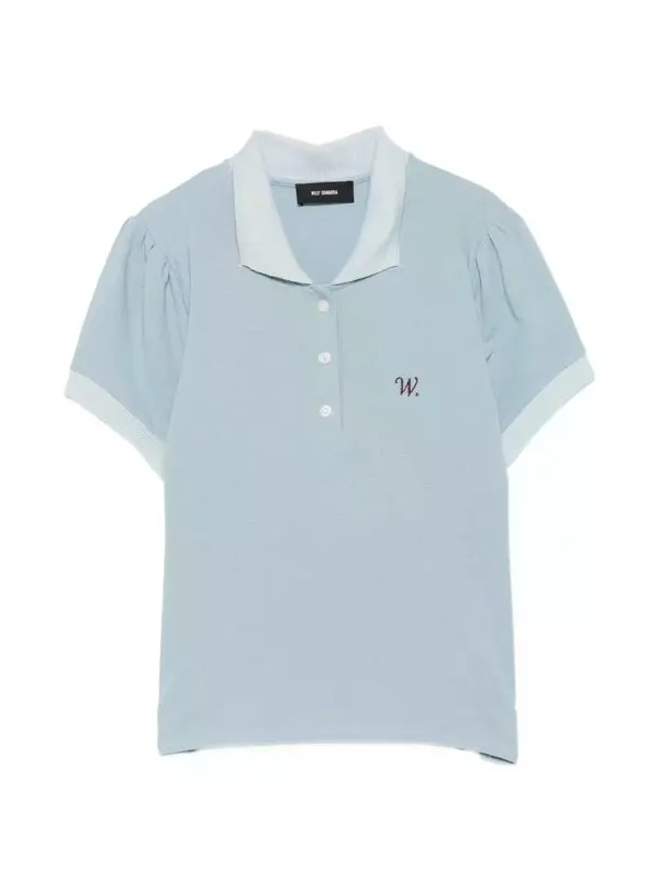 WILLY CHAVARRIA Willy Chavela Puff-sleeve Polo Shirt