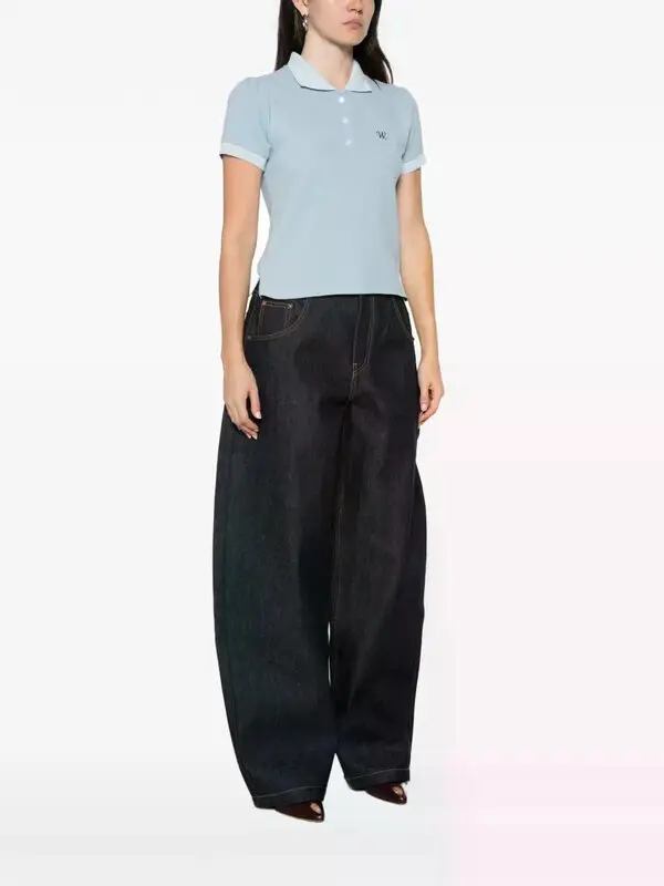 WILLY CHAVARRIA Willy Chavela Puff-sleeve Polo Shirt