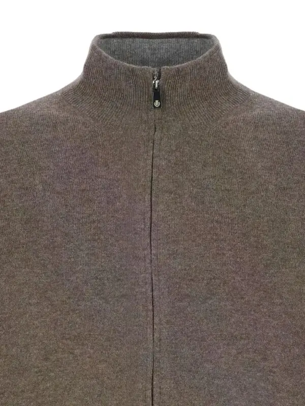 DELLA CIANA Zip-up High-neck Sweater
