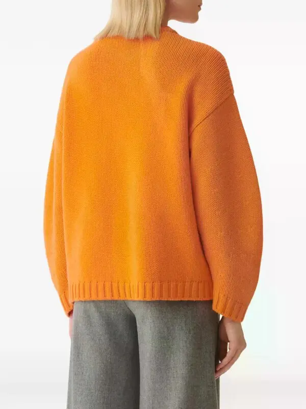 Fabiana Filippi Platinum Crew-neck Drop-shoulder Sweater