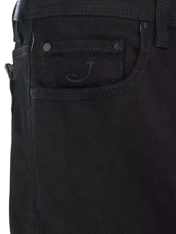 JACOB COHЁN Bard Logo-patch Slim-cut Jeans