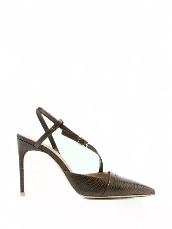 MALONE SOULIERS Valeria Lizard-effect Pumps