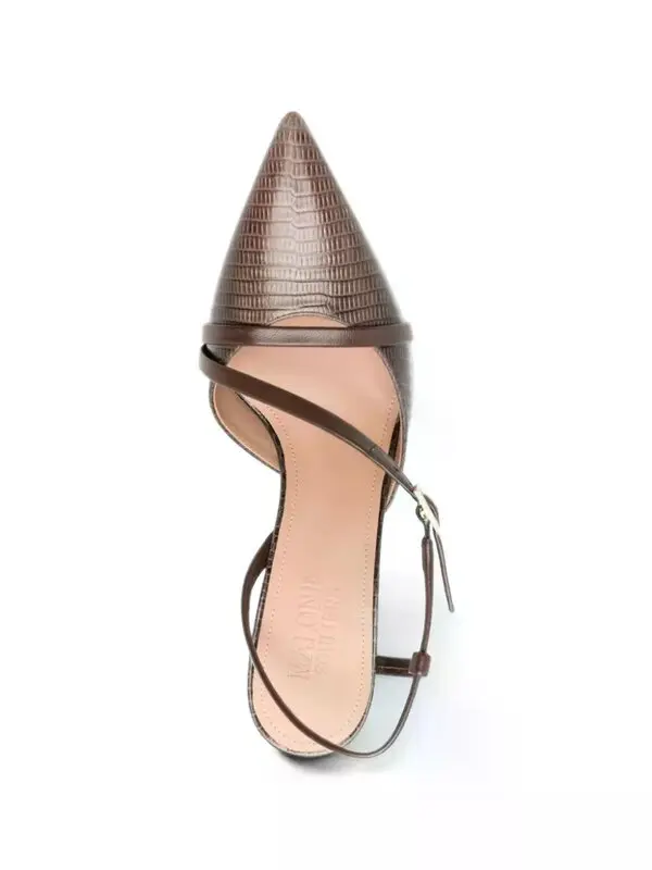 MALONE SOULIERS Valeria Lizard-effect Pumps