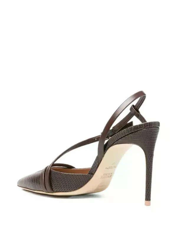 MALONE SOULIERS Valeria Lizard-effect Pumps