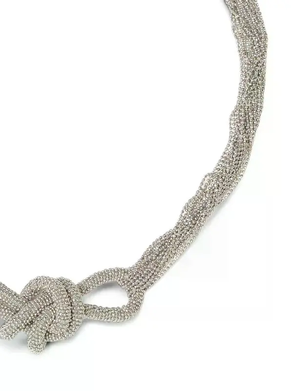 Fabiana Filippi Knotted Multi-strand Necklace - Silver