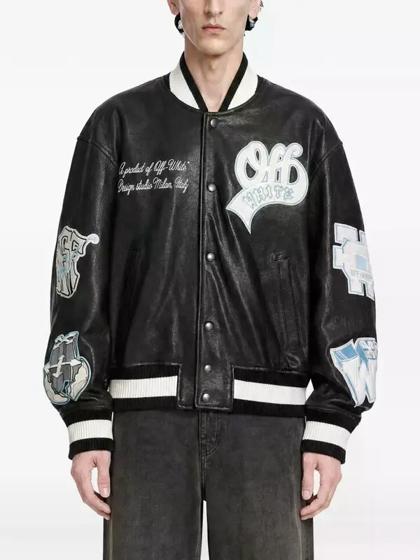 Off-White Patch-detail Varsity Jacket