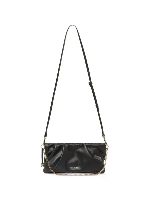 Fabiana Filippi Ruched Chain-link Shoulder Bag - Black