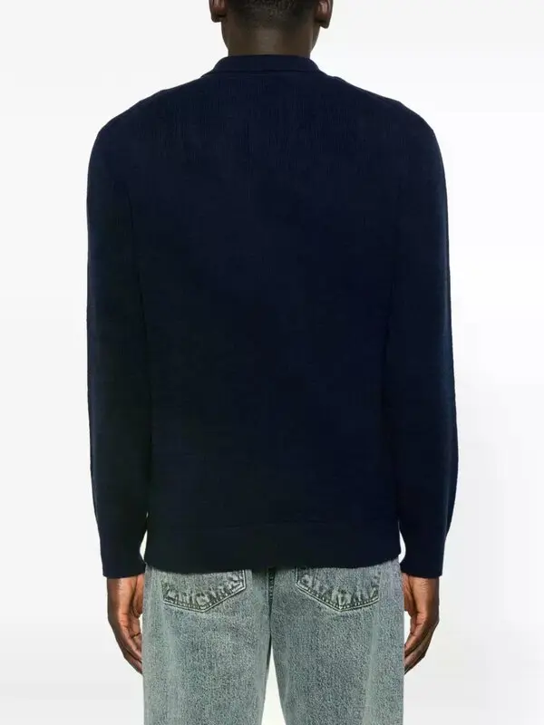 Canali Quarter-zip Knitted Polo Sweater