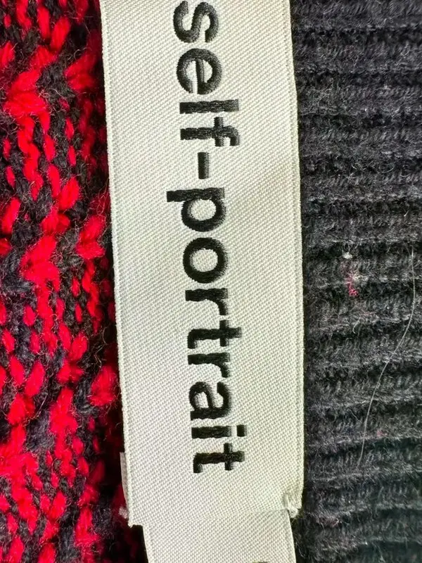 SELF-PORTRAIT 2020s Striped Cropped Cardigan