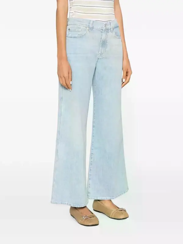 7 For All Mankind Lotta Wide-leg Jeans - Blue