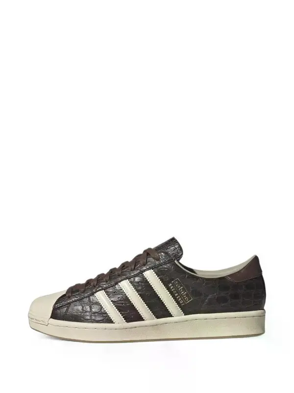Adidas Superstar Crocodile-effect Leather Sneakers