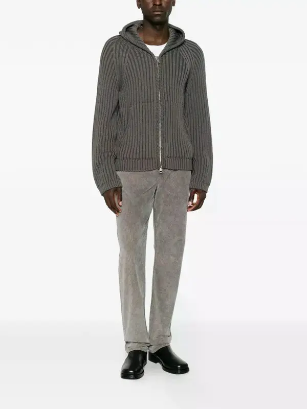 7 For All Mankind Faded Straight-leg Jeans