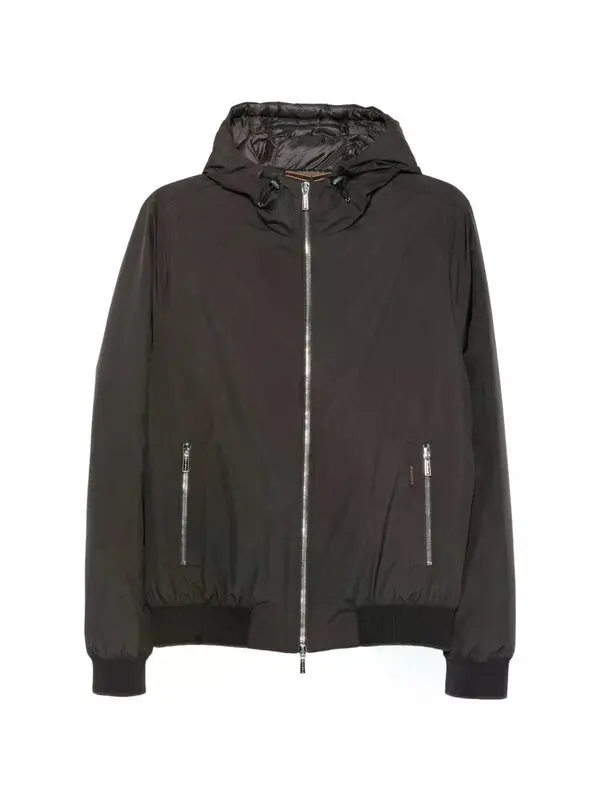 MOORER Hooded Bomber Jacket