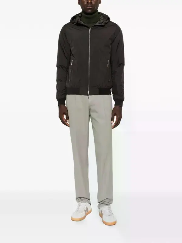 MOORER Hooded Bomber Jacket