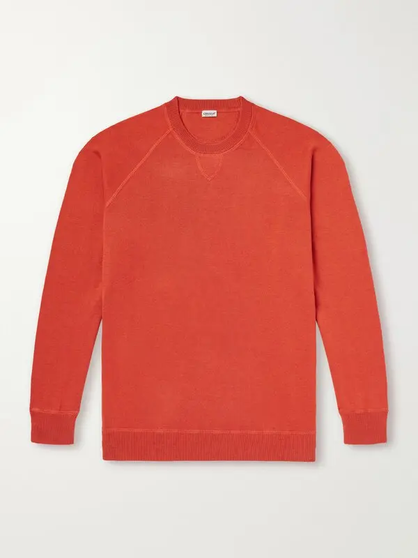 GHIAIA Cotton And Cashmere-blend Sweatshirt