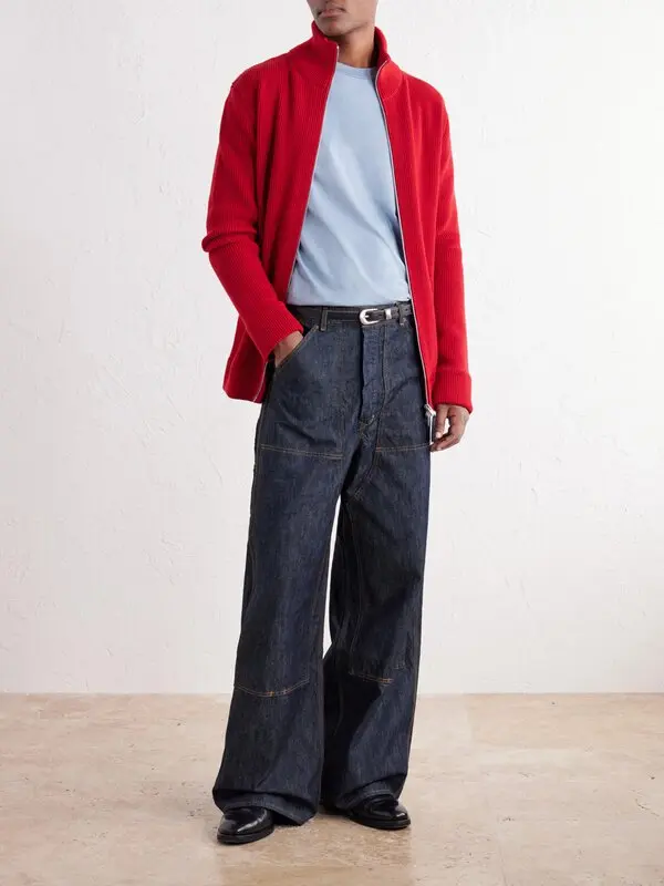 FULLCOUNT Double-knee Wide-leg Jeans
