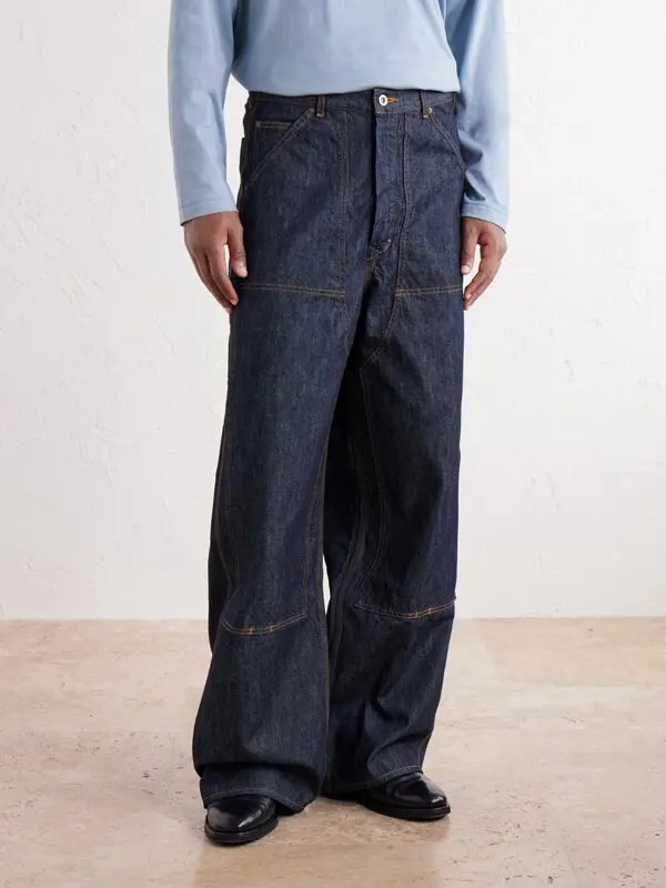 FULLCOUNT Double-knee Wide-leg Jeans