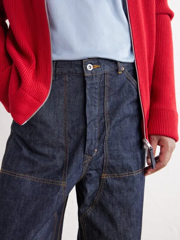 FULLCOUNT Double-knee Wide-leg Jeans