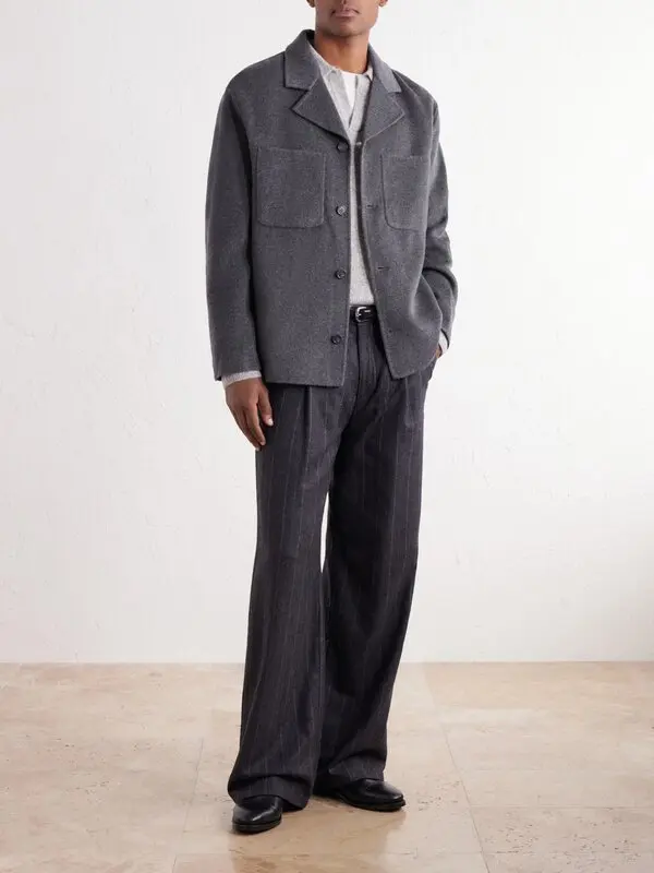 Officine Générale Hayri Brushed-wool Overshirt