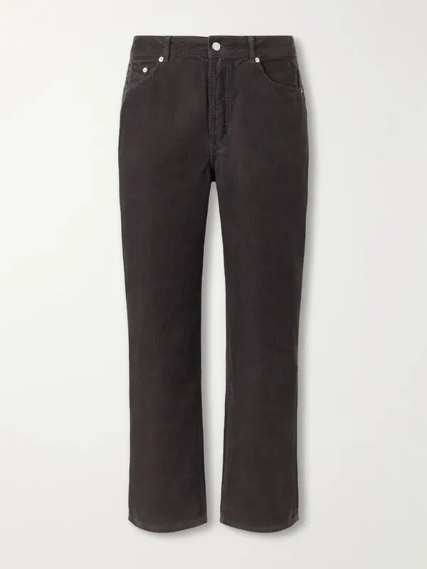 Officine Générale Cotton-corduroy Straight-leg Jeans