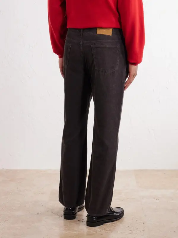 Officine Générale Cotton-corduroy Straight-leg Jeans