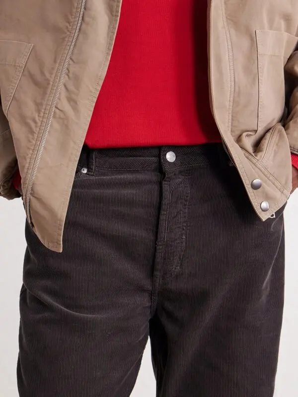 Officine Générale Cotton-corduroy Straight-leg Jeans