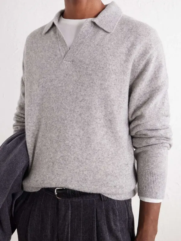Officine Générale Mark Wool And Cashmere-blend Sweater