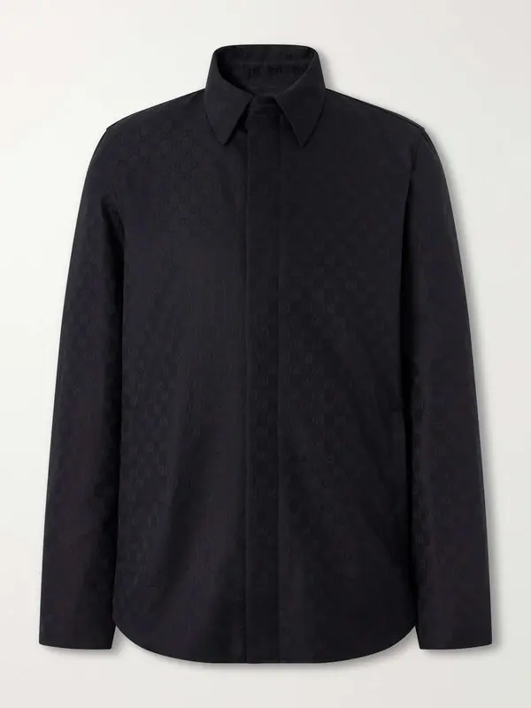 Gucci Gg-jacquard Cotton-canvas Jacket