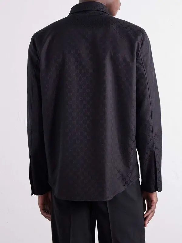 Gucci Gg-jacquard Cotton-canvas Jacket