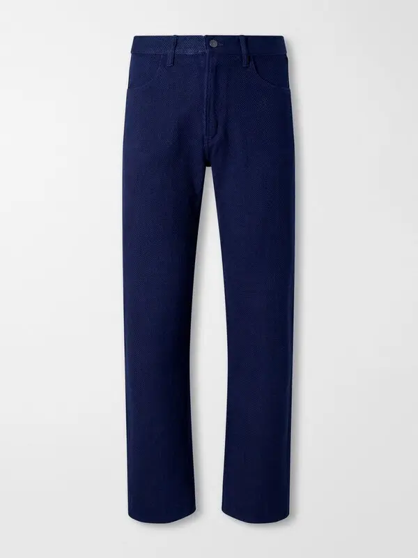Blue Blue Japan Sashiko Cotton Straight-leg Jeans