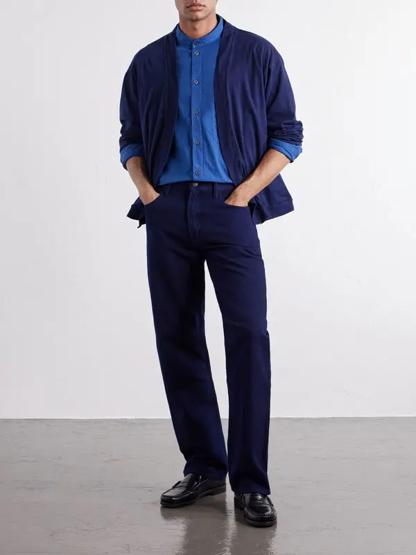Blue Blue Japan Sashiko Cotton Straight-leg Jeans