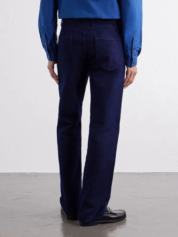 Blue Blue Japan Sashiko Cotton Straight-leg Jeans