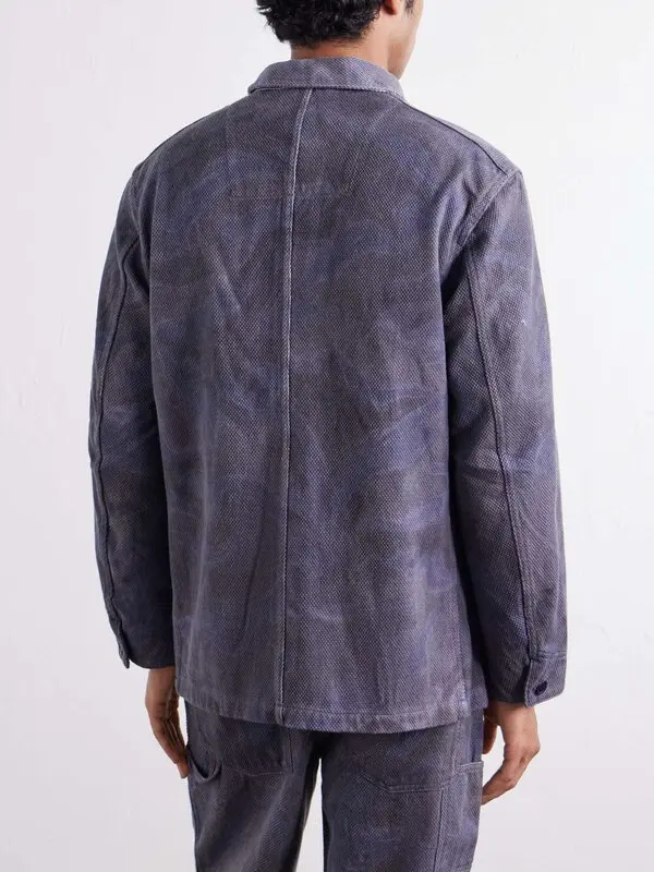 Blue Blue Japan Coverall Sumi Nagashi Cotton-sashiko Jacket