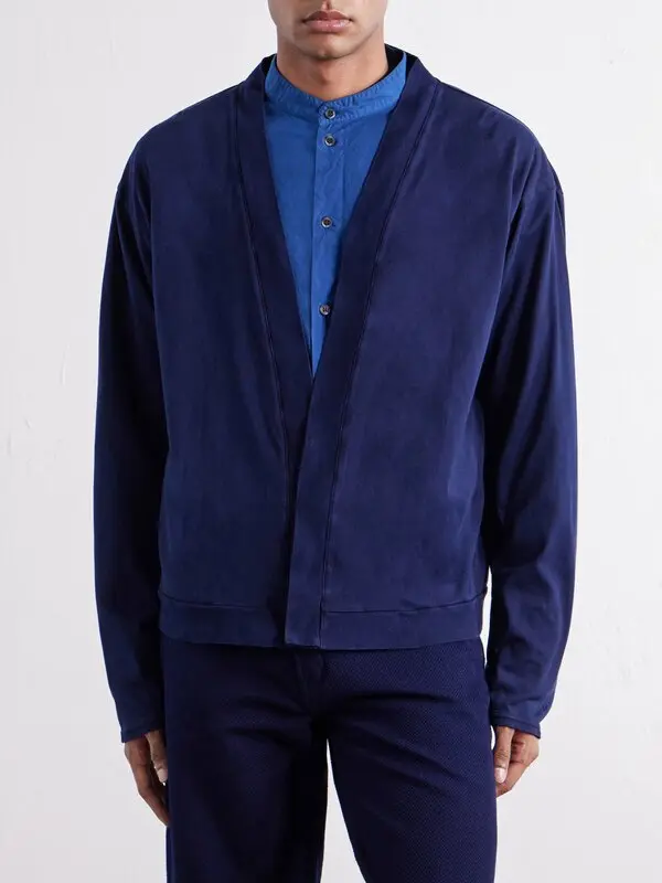 Blue Blue Japan Cotton-jersey Cardigan